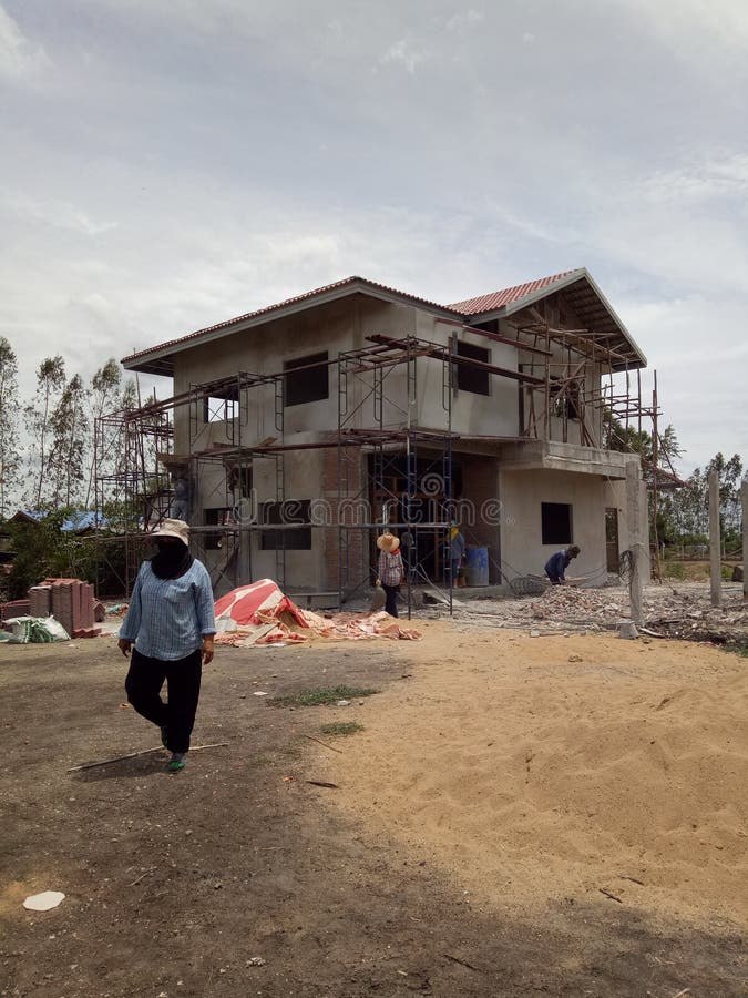 Big House Making in the Land at Lopburi City Editorial Image - Image of ...