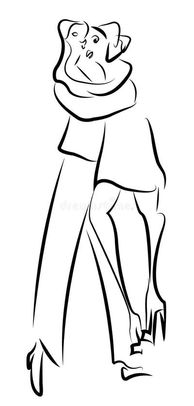 Big hug, cartoon vector stock vector. Illustration of distance - 43546305