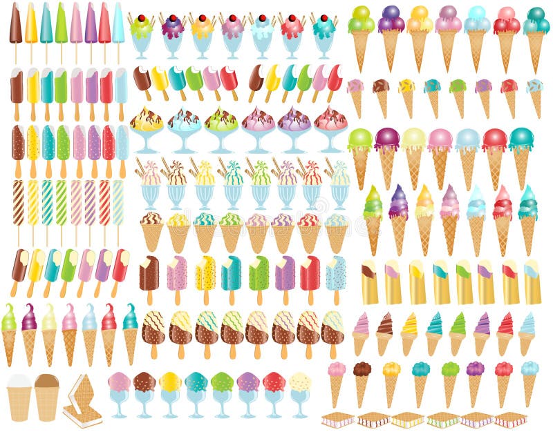 Big Ice Cream Collection Picture. Image: 18295118