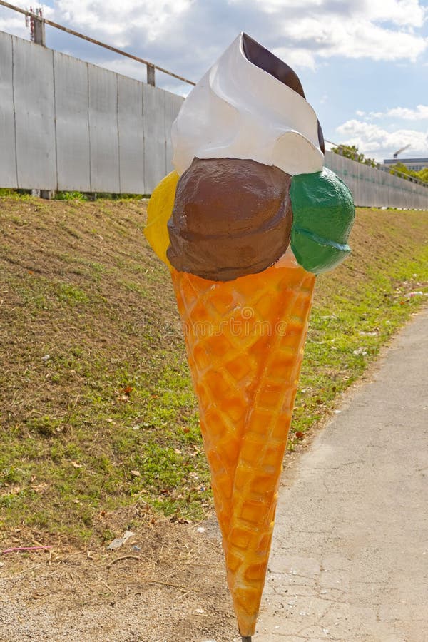Big Ice Cream stock image. Image of outside, europe - 241641311