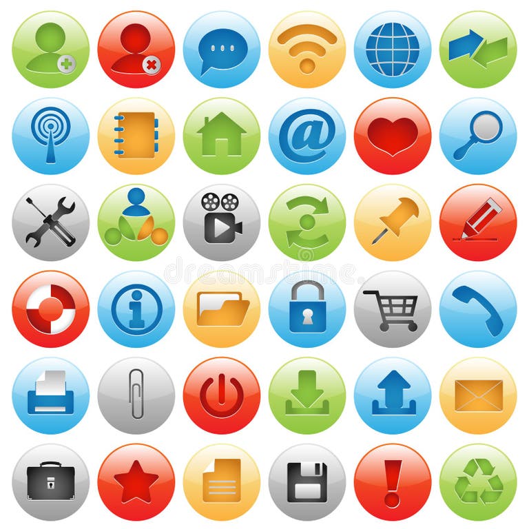 Big Button Icon Stock Illustrations – 30,598 Big Button Icon Stock ...