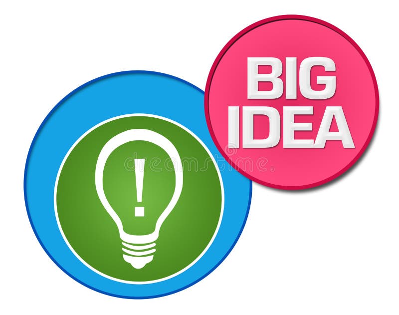 Big Idea Colorful Circles stock illustration. Illustration of solution ...