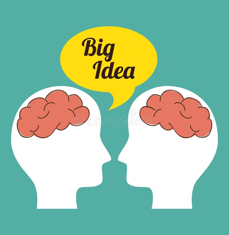 Big Idea and Creative Thinking Stock Vector - Illustration of efficient ...