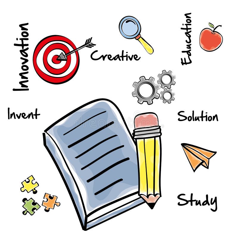 Big Idea Design. Creative Icon. Draw Illustration , Vector Stock Vector ...