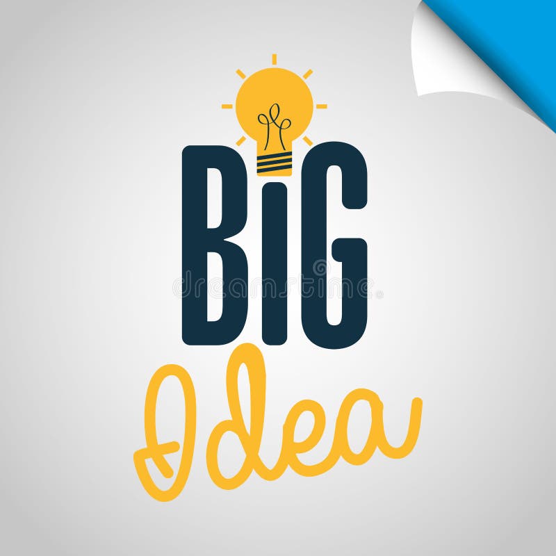 Big idea design stock vector. Illustration of ideas, strategy - 63369746