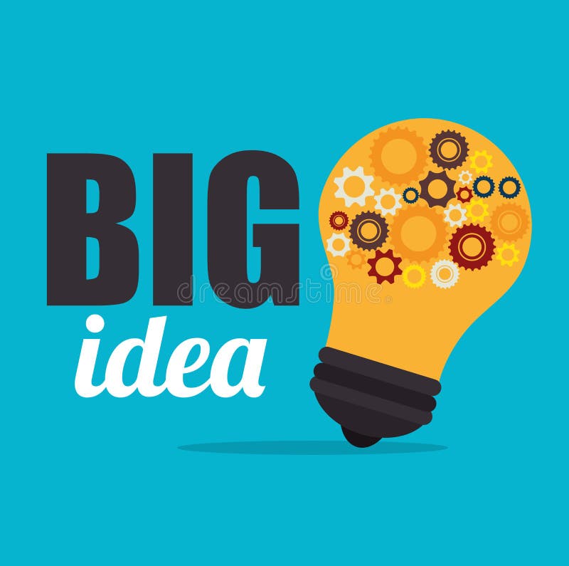 Big idea design. stock vector. Illustration of genius - 58821622