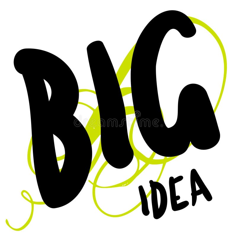 Big idea sticker stock vector. Illustration of promotion - 102046915