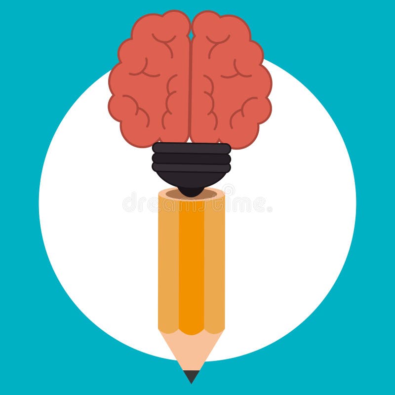 Big ideas from young minds stock illustration. Illustration of face ...
