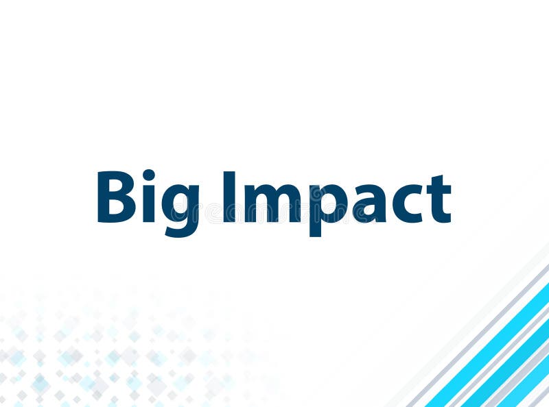 Big Impact Modern Flat Design Blue Abstract Background Stock ...