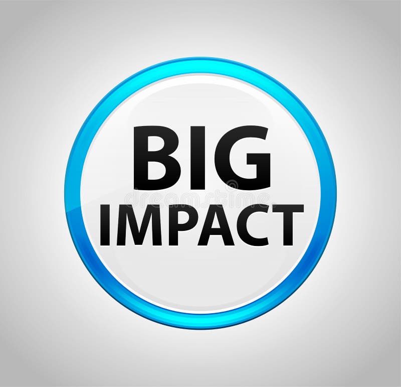 Impact Round Ribbon Isolated Label. Impact Sign Stock Vector ...