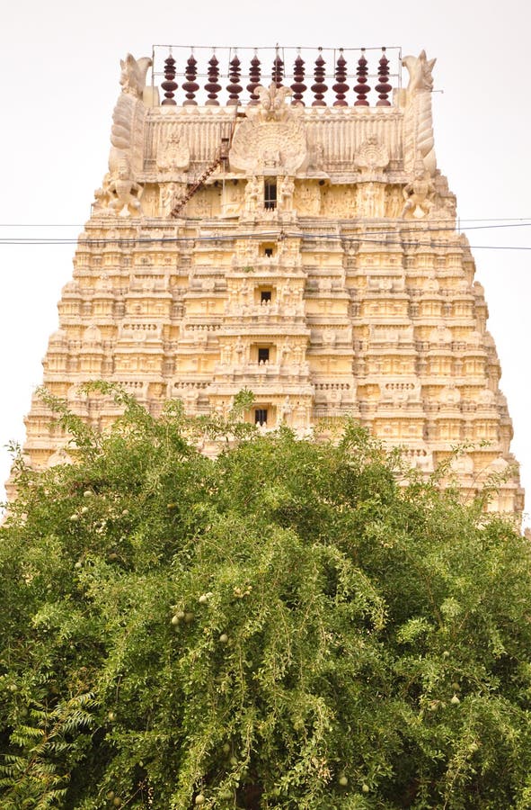 Big Indian Temple with Trees Stock Photo - Image of holidays, close ...