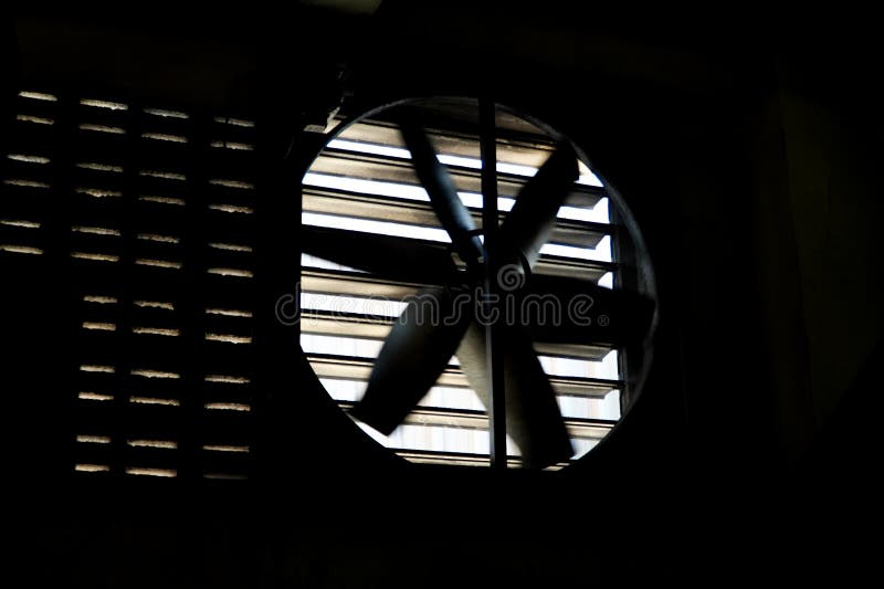 Big Industrial Fan in Factory Factory Building Ventilation Stock Photo ...