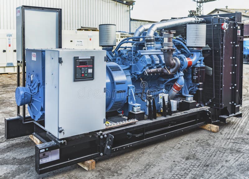Big industrial generator editorial stock photo. Image of israel - 120609353