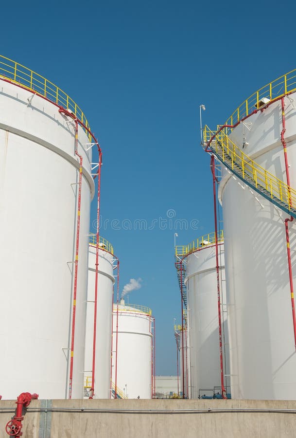Oil tanks refinery stock photo. Image of huge, power - 41496514