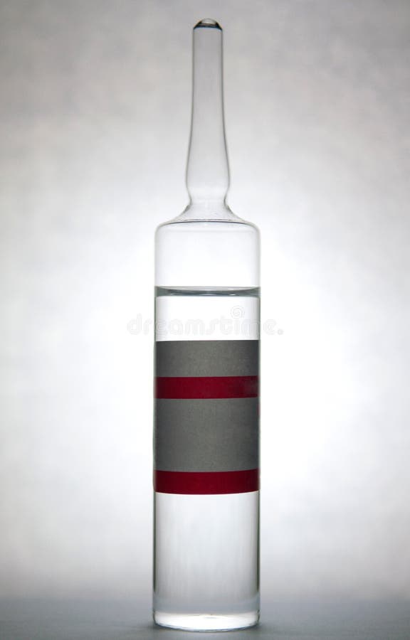 Big Injection Ampule In Blue Light Stock Photo - Image of injection ...