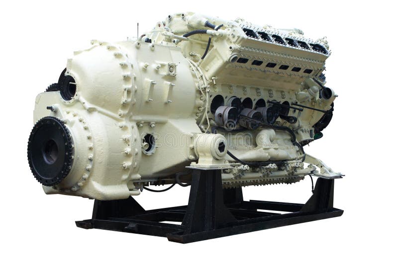 Big Internal Combustion Engine Stock Image - Image of diesel, gasoline ...