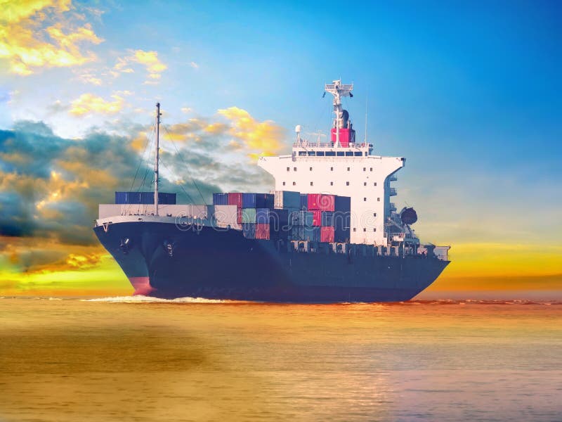 Big International Cargo Ship for Industrial Import and Export Stock ...