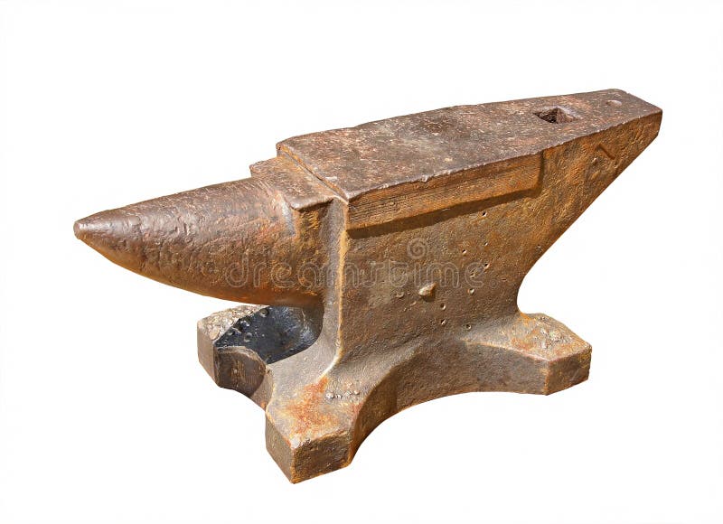 Big iron anvil stock image. Image of instrument, background - 23081397