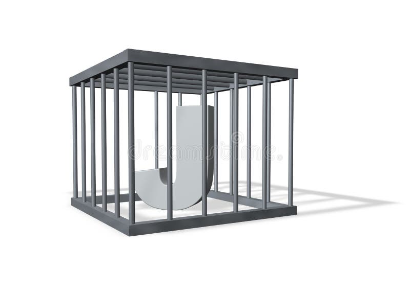 Jail Cell Bars stock illustration. Illustration of locked - 25857386