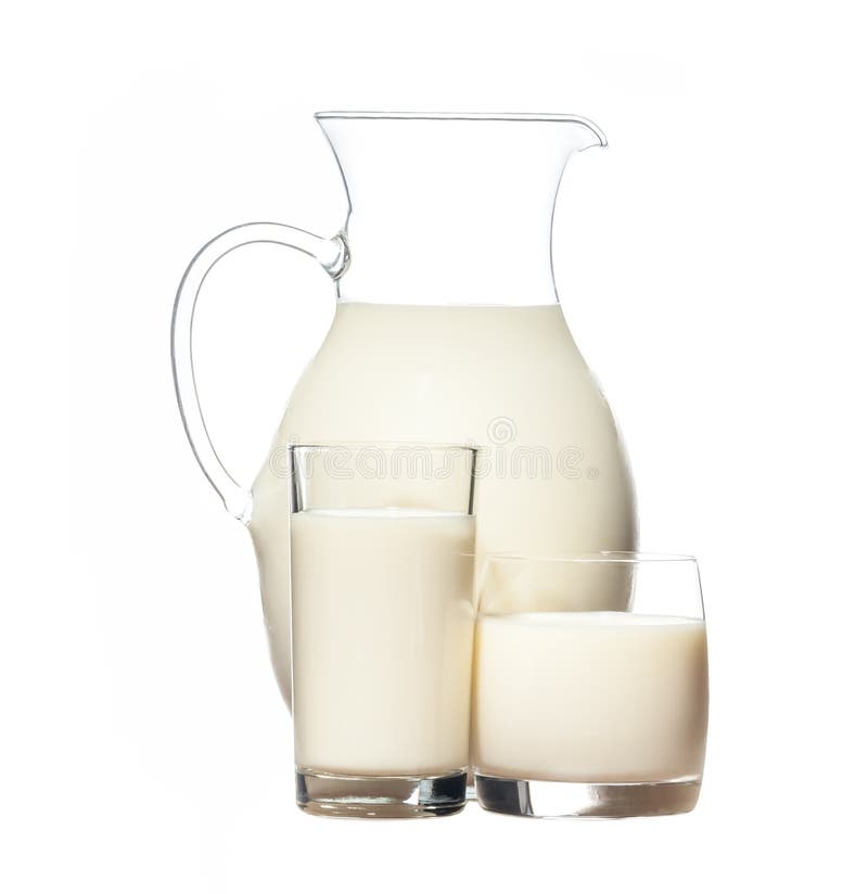 Big Jug Two Glasses Milk Stock Photos - Free & Royalty-Free Stock ...