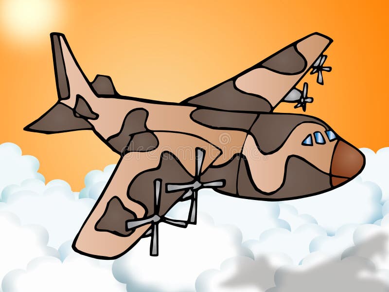 Big Jumbo Jet stock illustration. Illustration of atmosphere - 13944018