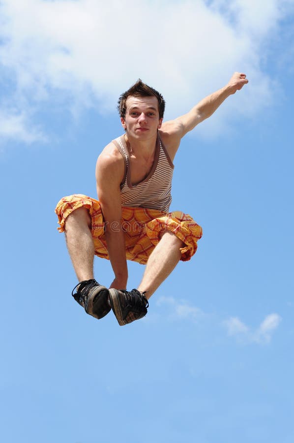 Big jump stock image. Image of gymnastics, athlete, agility - 10182581