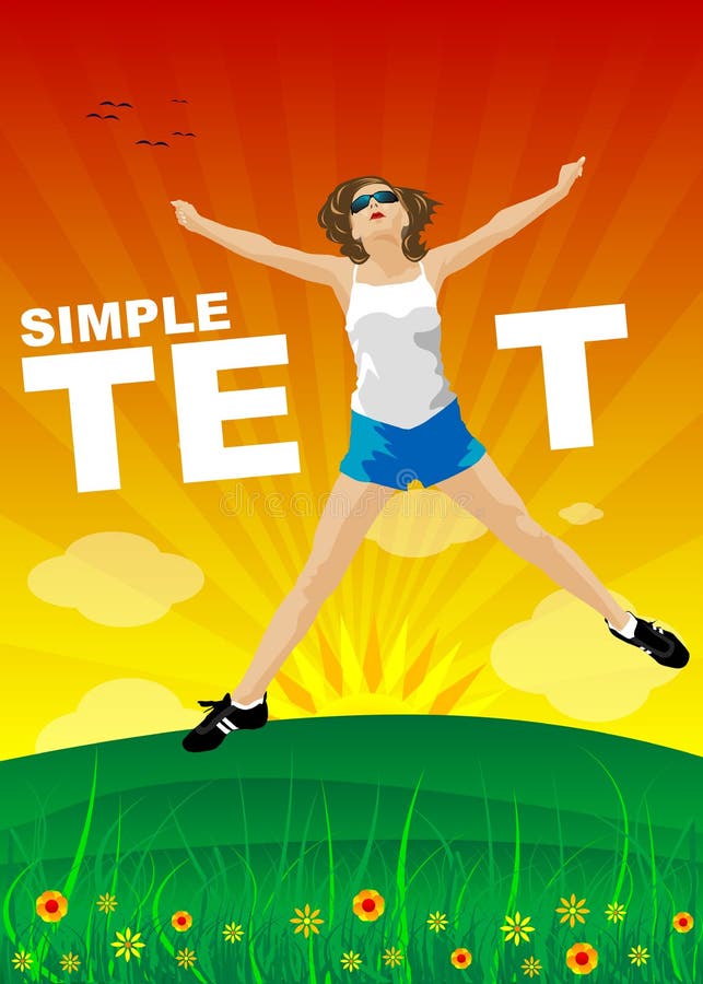 Big Jump stock vector. Illustration of bound, dexterity - 2971335