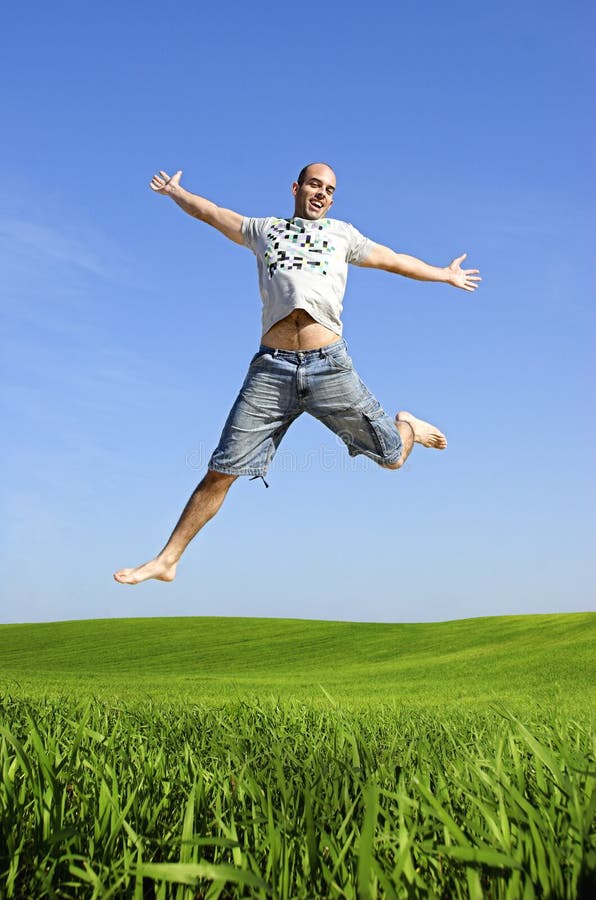 Big Jump stock image. Image of adult, nature, fitness - 8818565
