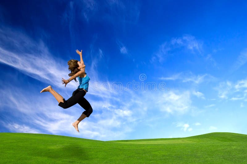 Big Jump stock photo. Image of healthy, blue, green, jump - 9234424
