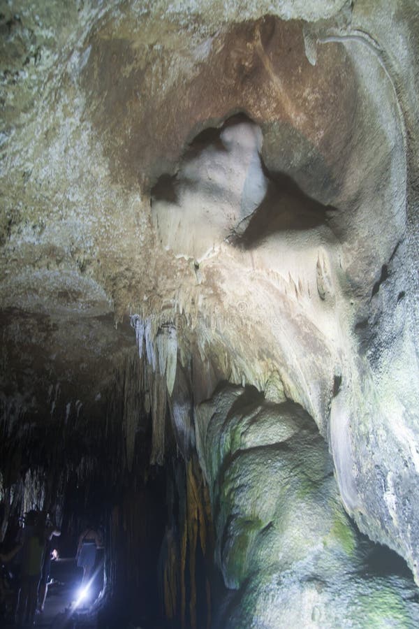 Big karst cave stock image. Image of column, deck, hole - 169862443