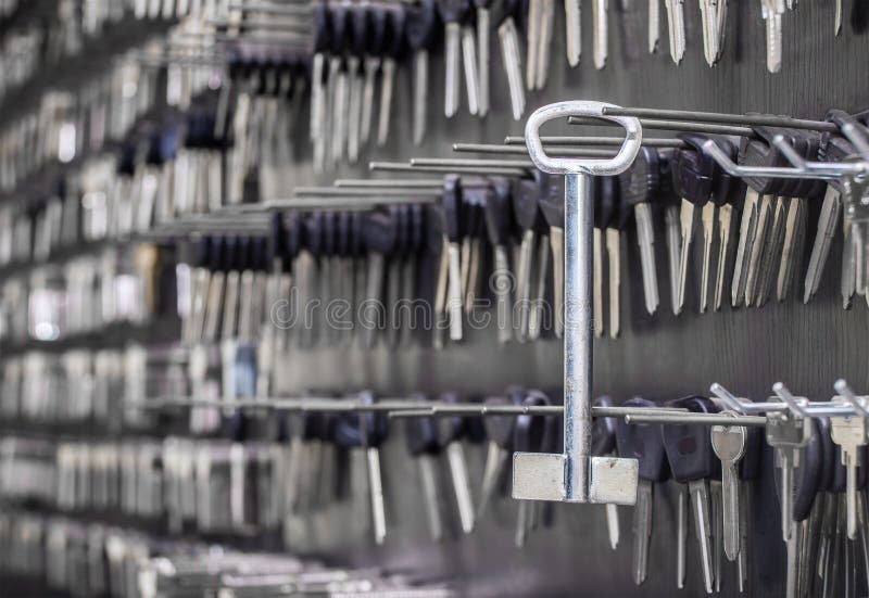 Big key on a special wall stock photo. Image of security - 83190454