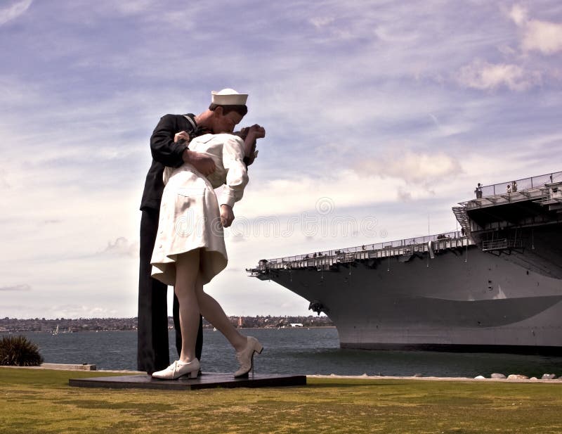 The Big Kiss stock image. Image of nurse, ship, midway - 9148609