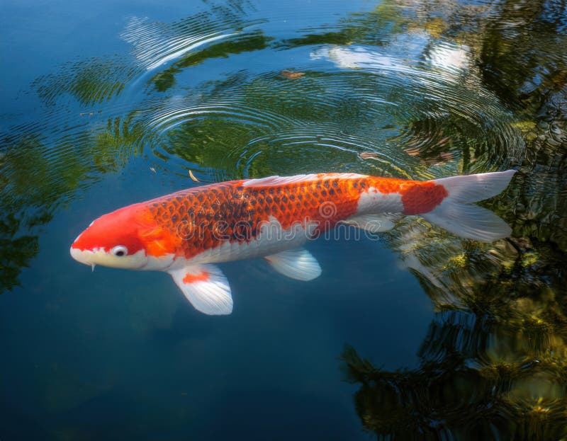 Big koi carp in the pond stock image. Image of freshness - 357864227