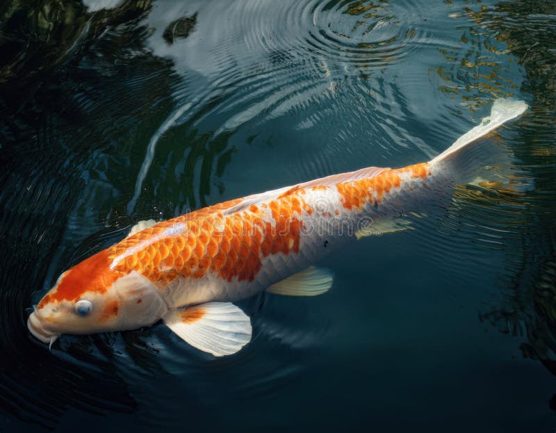 Big koi carp in the pond stock photo. Image of goldfish - 357864374