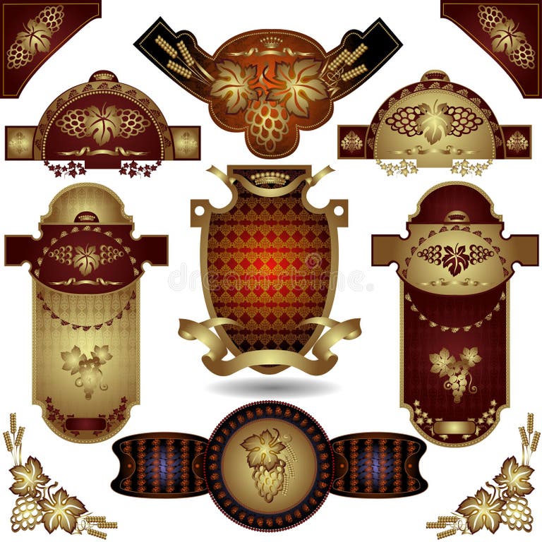 Big label collection stock vector. Illustration of aged - 18571044