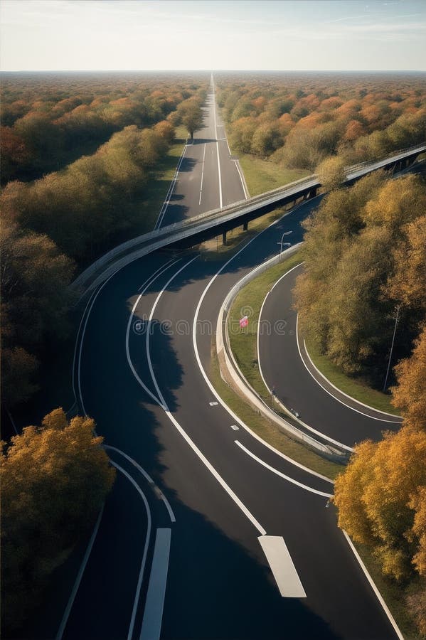 Big Labyrinth in the Form of Asphalt Road Illustration Stock ...