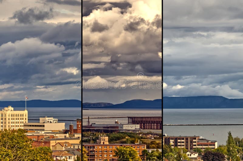 The Big Lake Seen from the Hilcrest Park in Thunder Bay, on, Canada ...