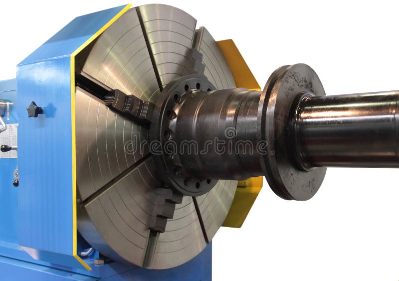 Big lathe stock image. Image of shiny, manufacture, metalwork - 25123505