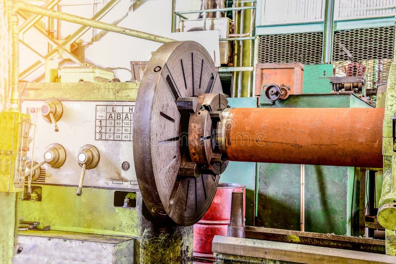 Big the lathe stock photo. Image of machining, processing - 114197884