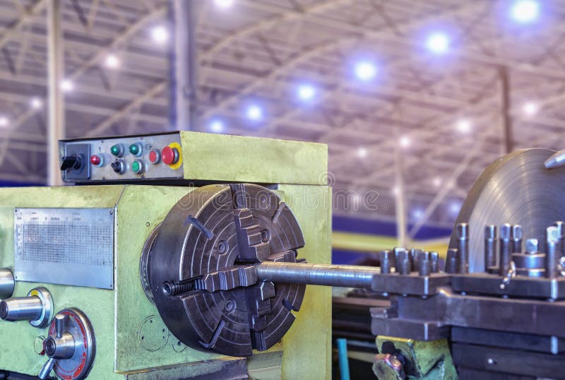 Big the Lathe old stock image. Image of automated, cutter - 114195209