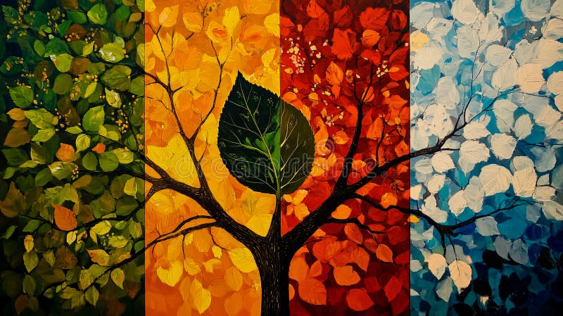 The Big Leaf of the Tree is the Centerpiece of the Four Seasons Concept ...