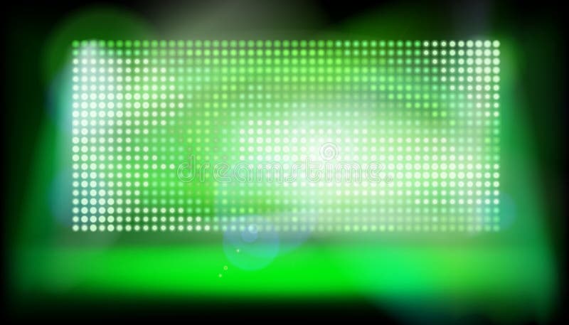 Big Led Projection Screen. Vector Illustration. Stock Vector ...