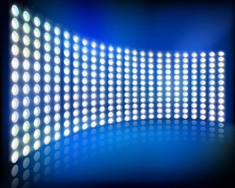 Big Led Projection Screen. Vector Illustration. Stock Vector ...