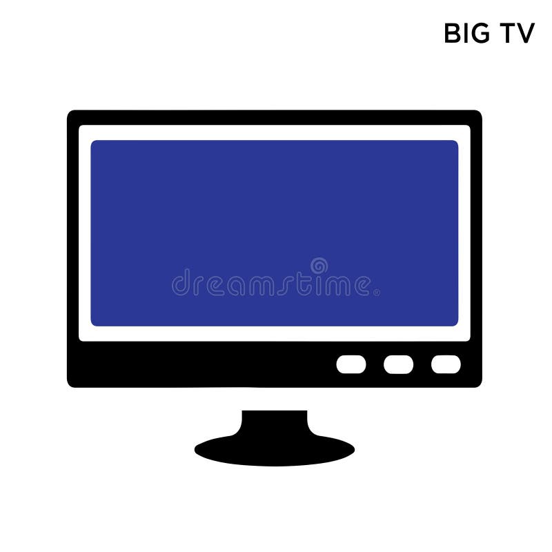 Big Led Tv Isolated White Background Stock Illustrations – 108 Big Led ...
