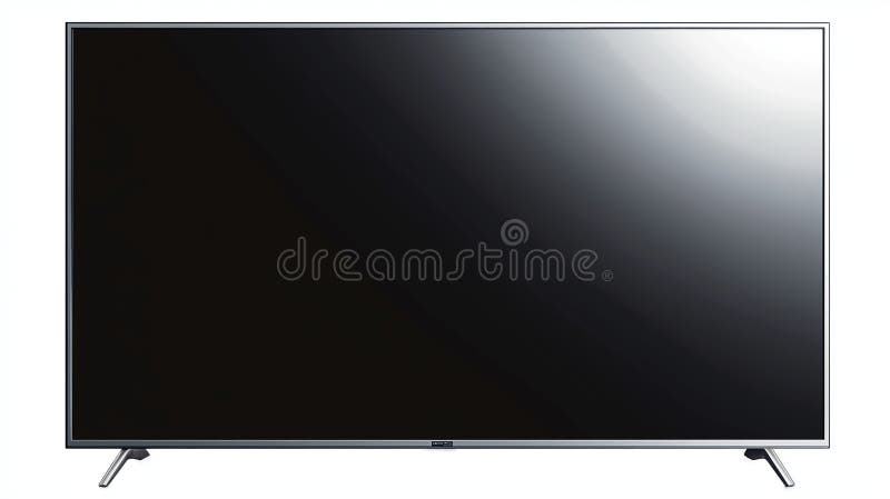 Big LED TV with White Light Background-Free Design Stock Illustration ...