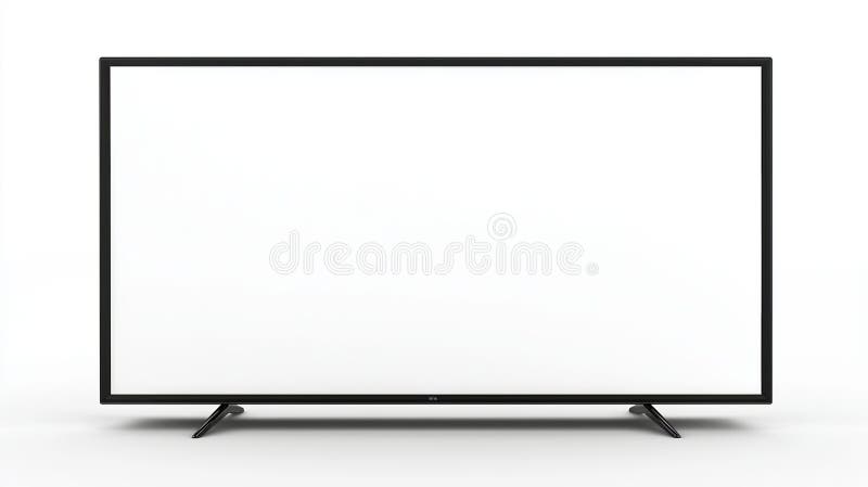 Big LED TV with White Light Background-Free Design Stock Illustration ...