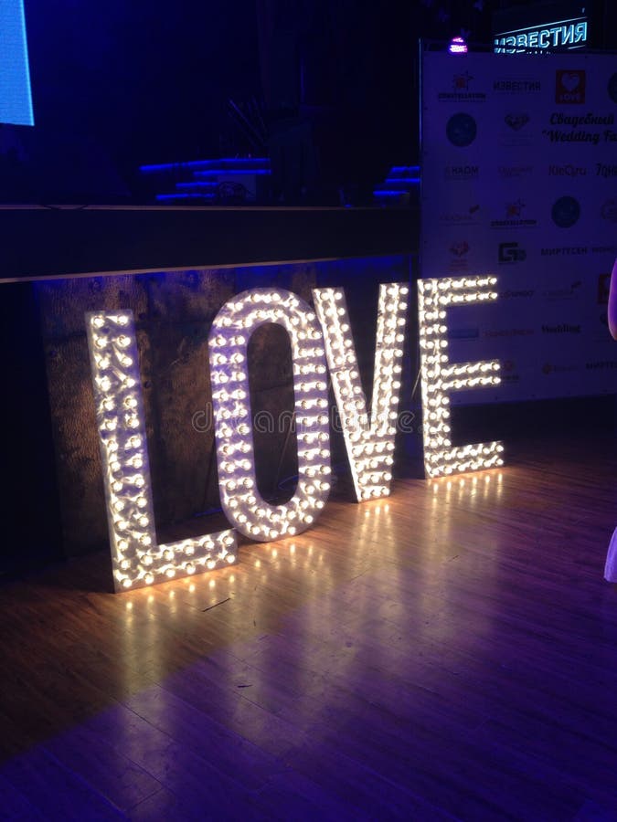 Big letters with lamp stock image. Image of ethereal - 42502343