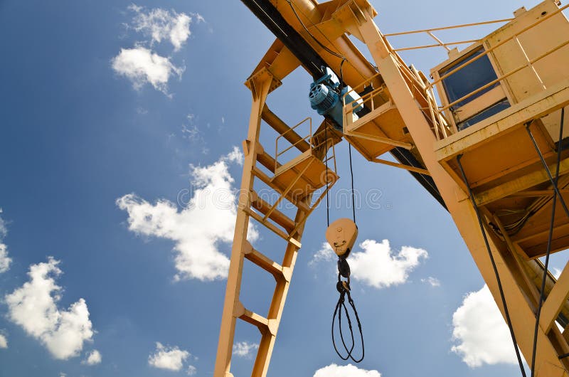 Big lifting crane stock image. Image of hour, fuel, construction ...