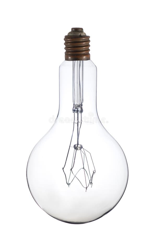 Clear light bulb stock image. Image of filament, incandescent - 13105415