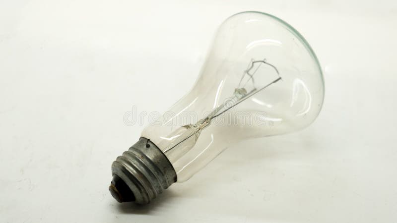 A Big Light Bulb for Lighting Stock Photo - Image of lamps, isolated ...
